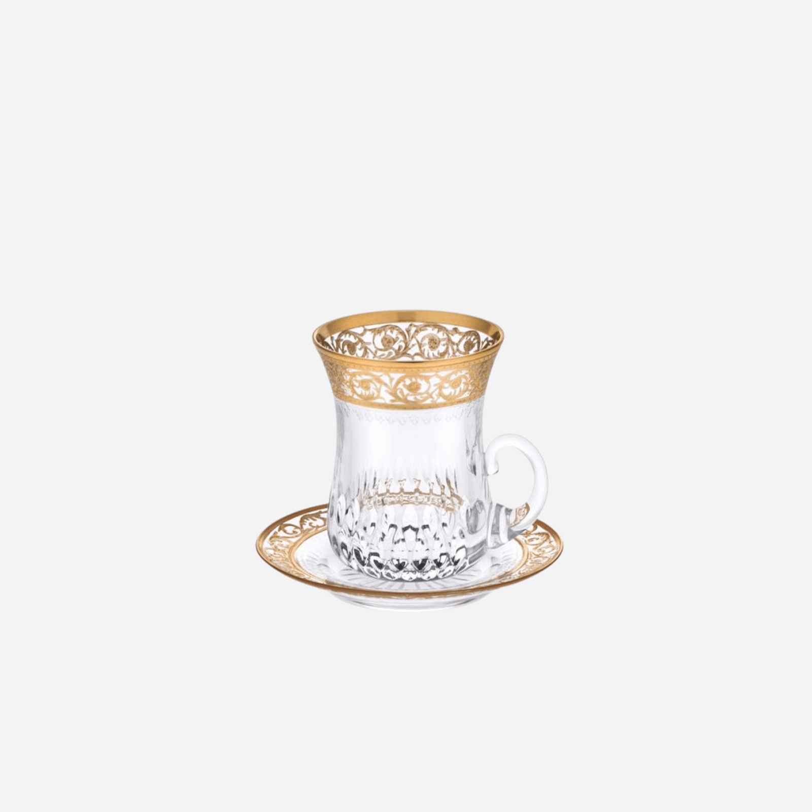 Bonadea | St Louis | Thistle Oriental Teacup & Saucer Gold