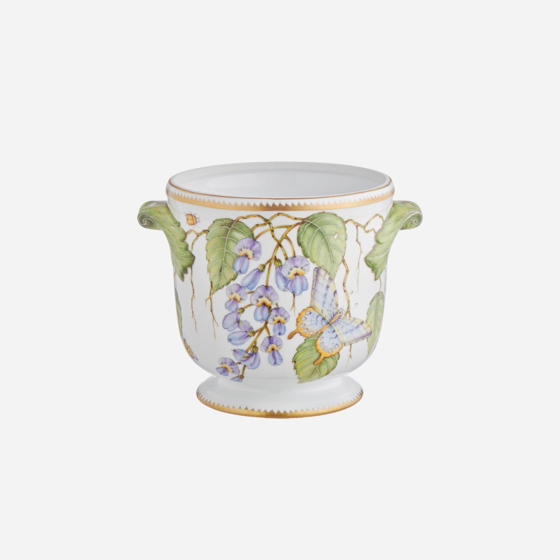 Bonadea | Anna Weatherley | Wisteria Cachepot | Hand-Painted Home Accents