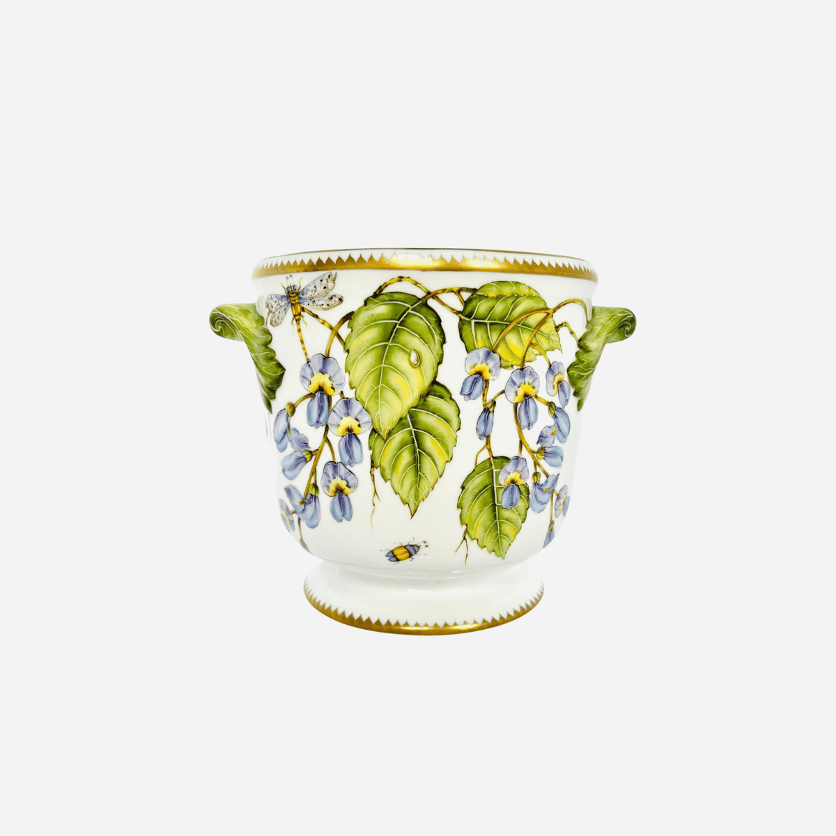 Bonadea | Anna Weatherley | Wisteria Cachepot | Hand-Painted Home Accents
